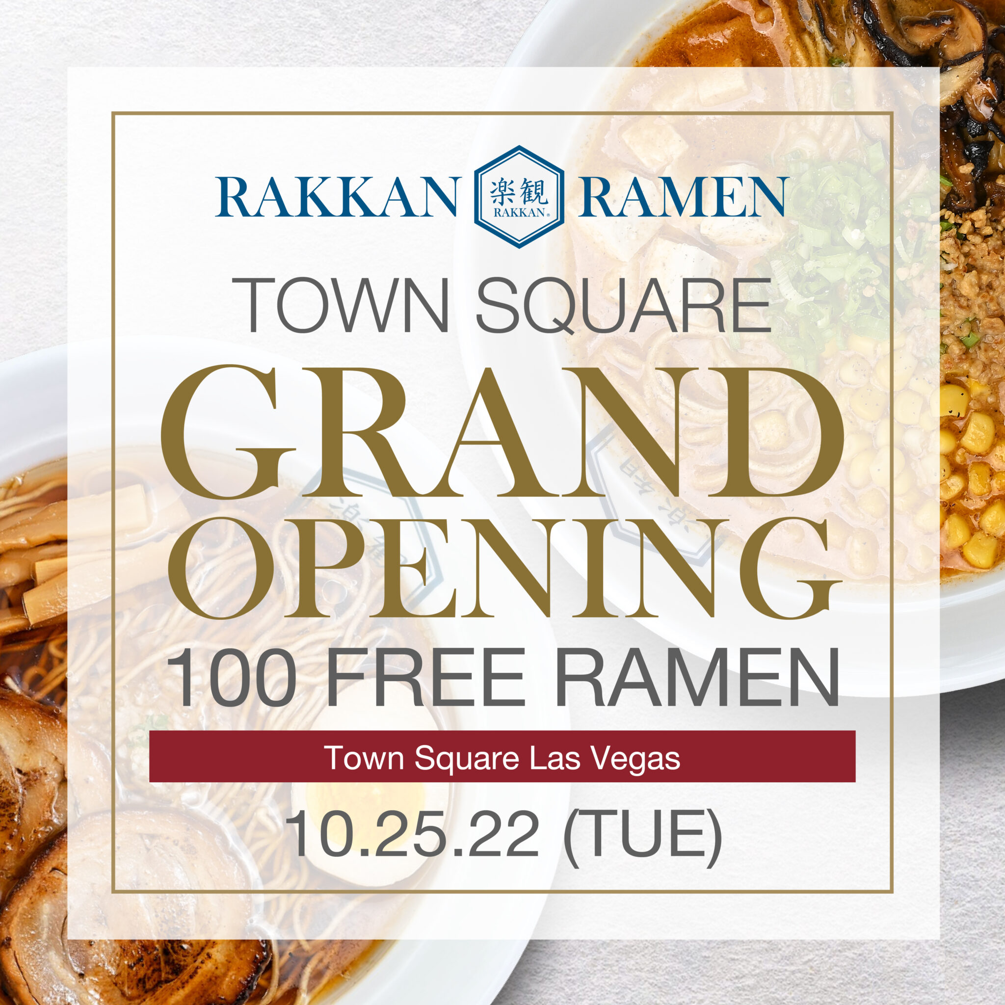 Town Square Grand Opening Announcement! | RAKKAN RAMEN