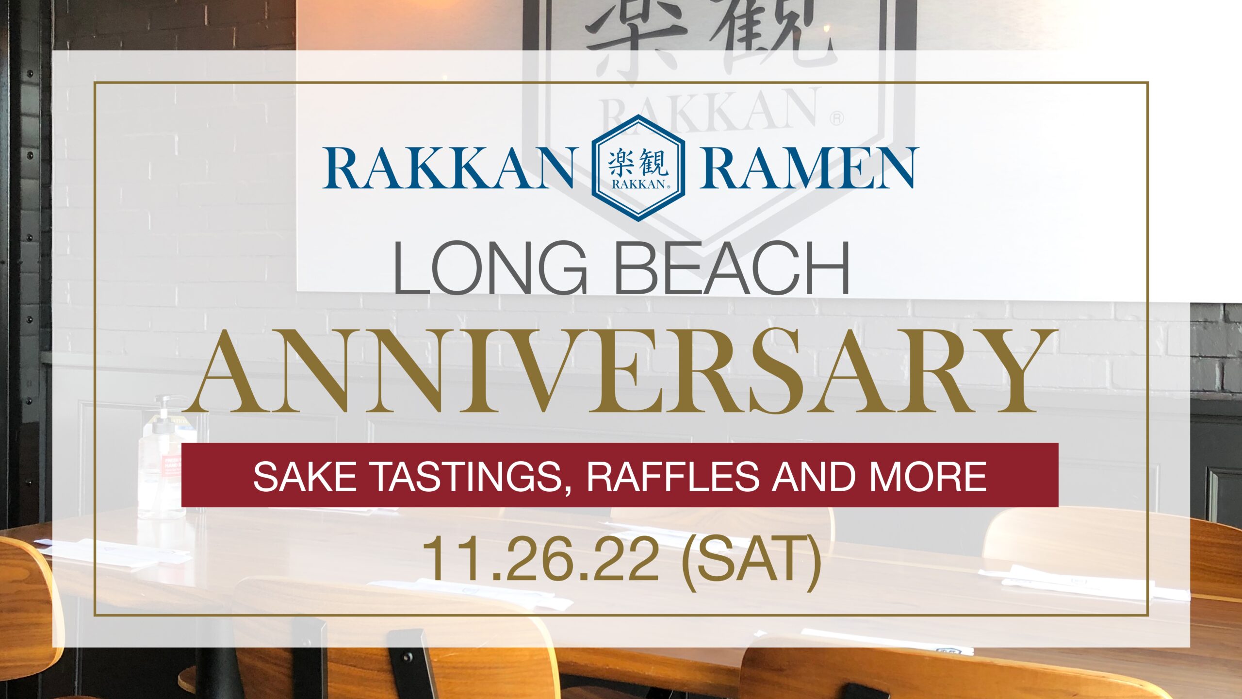 RAKKAN Long Beach Second Anniversary is Coming! | RAKKAN RAMEN
