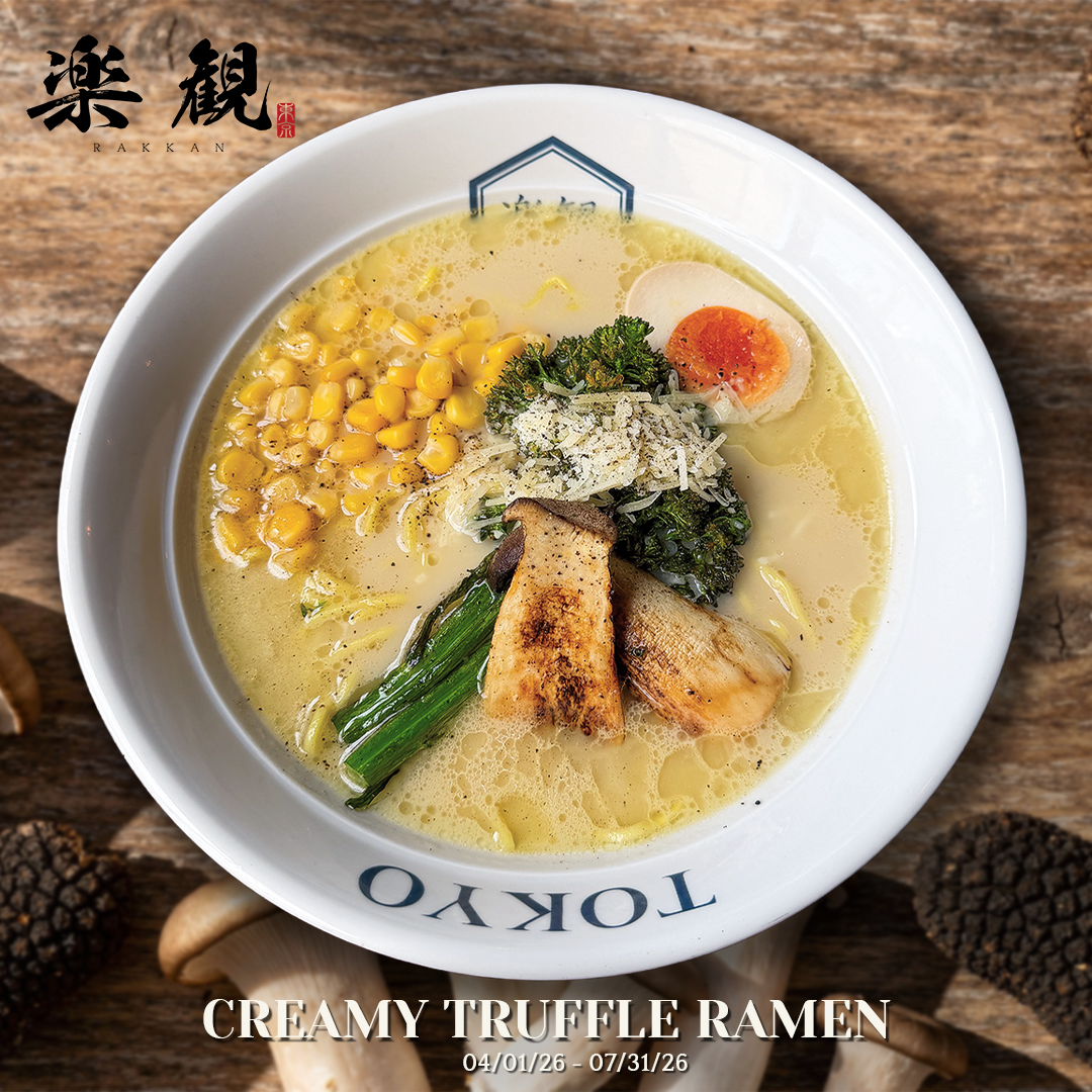 Limited Time Offer Creamy Truffle Ramen | RAKKAN RAMEN
